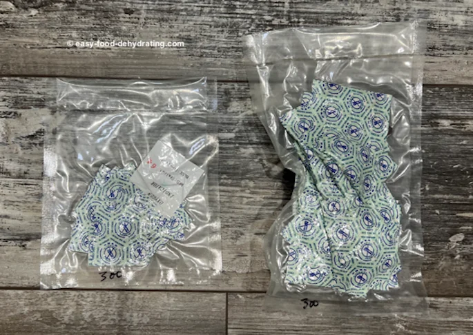 Oxygen Absorber Size Chart & Usage Guide